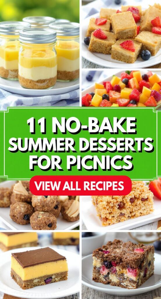 11 No-Bake Summer Desserts for Picnics