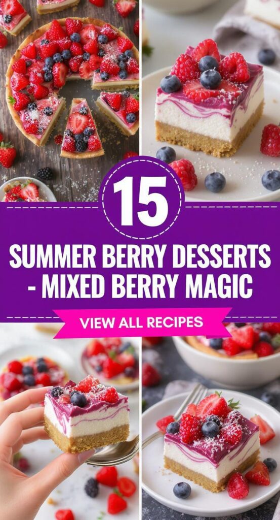15 Summer Berry Desserts | Mixed Berry Magic