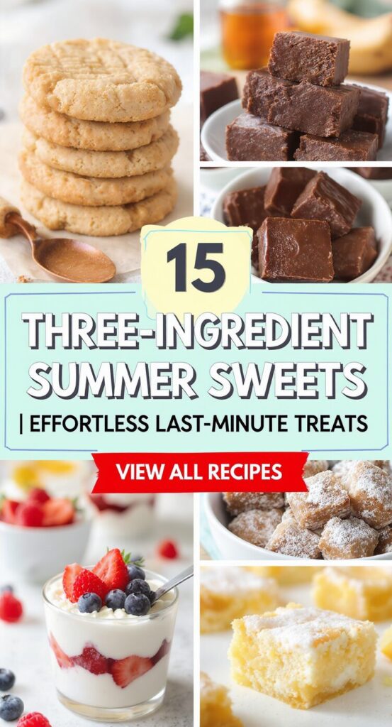 15 Three-Ingredient Summer Sweets | Effortless Last-Minute Treats