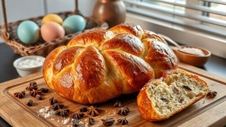 Authentic Italian Easter Bread With Aromatic Anise