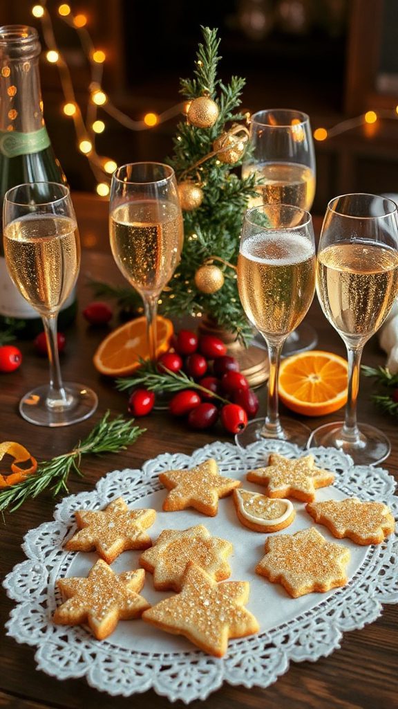 11 Champagne Christmas Cookies Bubbly Celebration Ideas