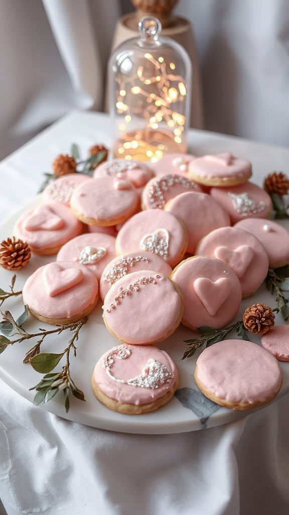 11 Pink Christmas Cookies Decorated Feminine Touch