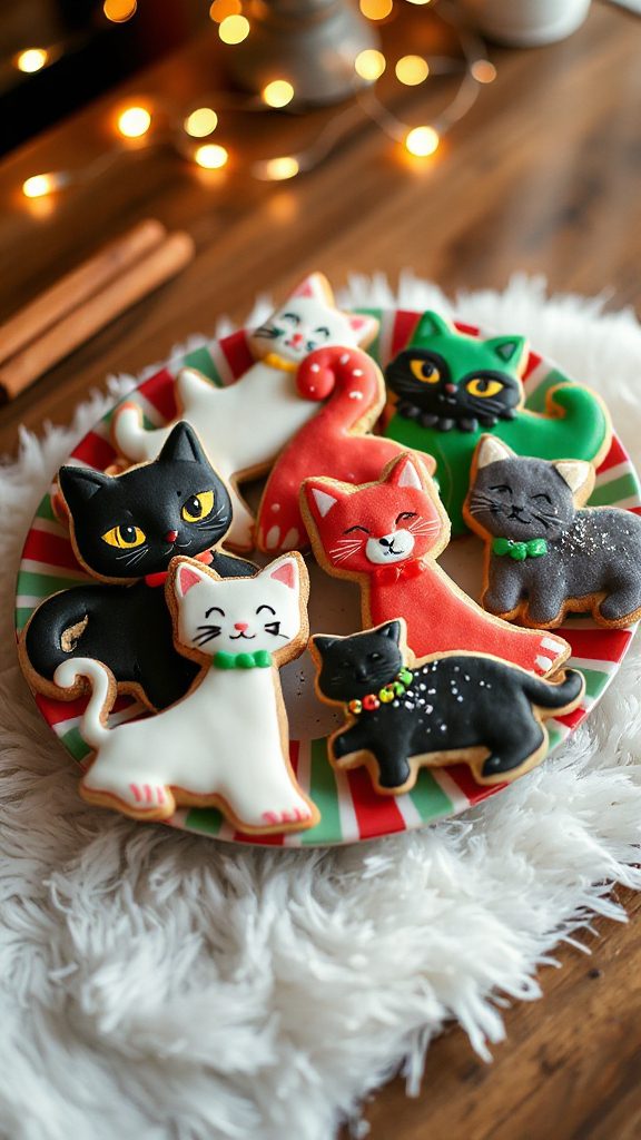 11 Cat Christmas Cookies Feline Shapes