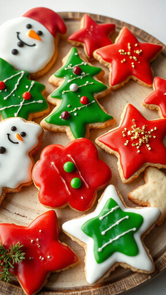 11 Red And Green Christmas Cookies Traditional Colors