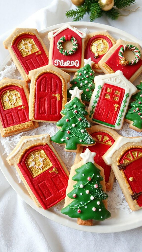 11 Christmas Door Cookies Welcome Shapes