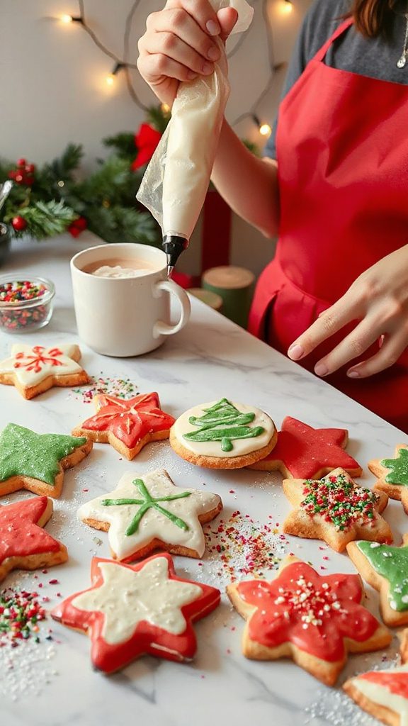 11 Wet On Wet Christmas Cookies Decorating Technique