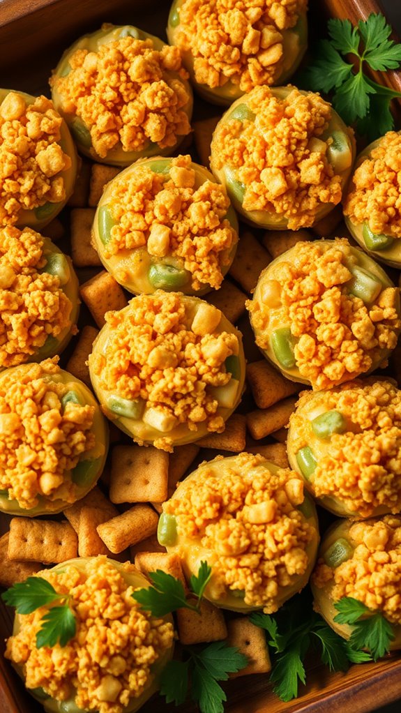 7 Green Bean Casserole Bites With Canned Beans, Cream Cheese and Ritz ...