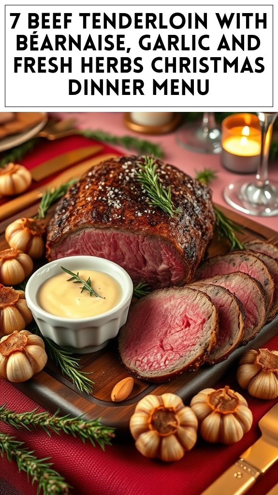 7 Beef Tenderloin With Béarnaise, Garlic and Fresh Herbs Christmas ...