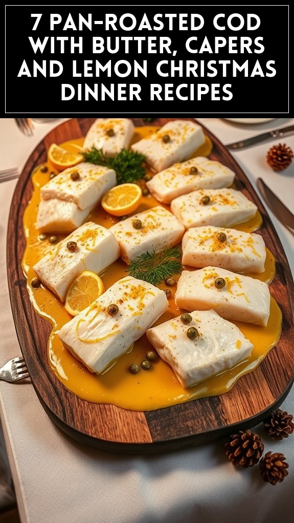 7 Pan-Roasted Cod With Butter, Capers and Lemon Christmas Dinner Recipes