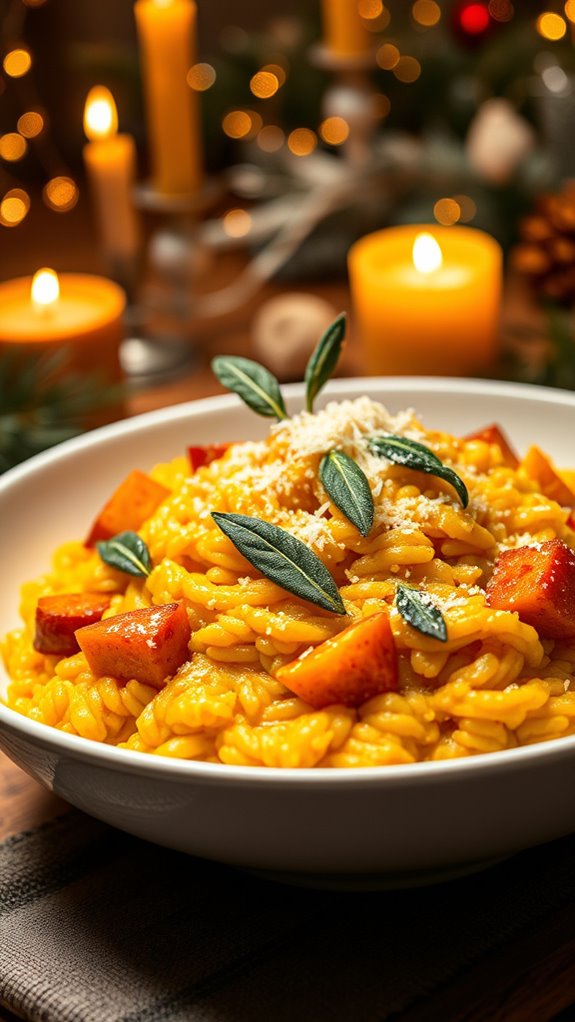 7 Saffron Risotto With Butternut Squash and Sage Christmas Dinner Main ...