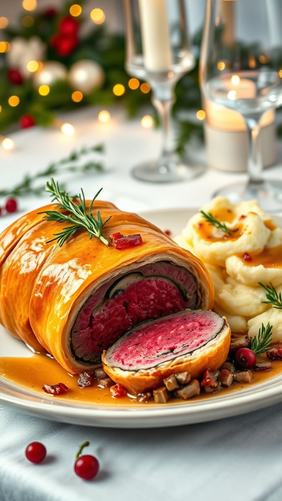 7 Beef Wellington With Mushroom Duxelles and Fresh Herbs Christmas ...