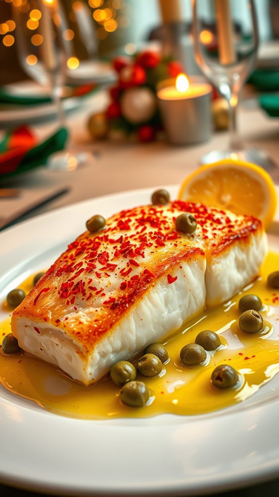 7 Pan-Roasted Cod With Butter, Capers and Lemon Christmas Dinner Recipes