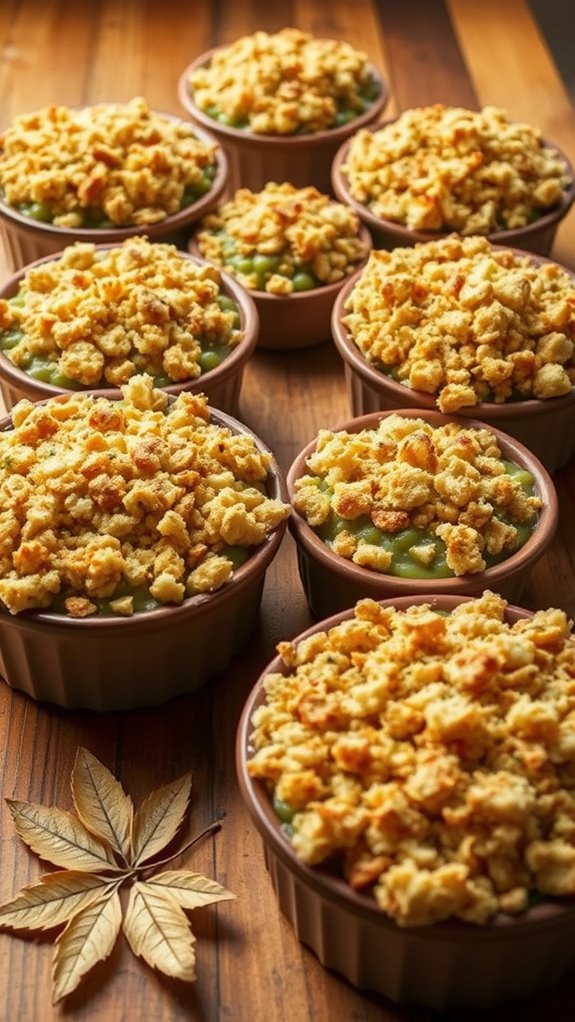 7 Thanksgiving Green Bean Casserole Bakes With Frozen Beans, Cream Soup ...